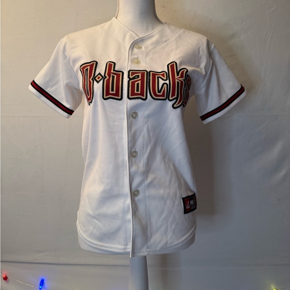 Majestic | Shirts & Tops | White And Red Dbacks Baseball Jersey Design ...